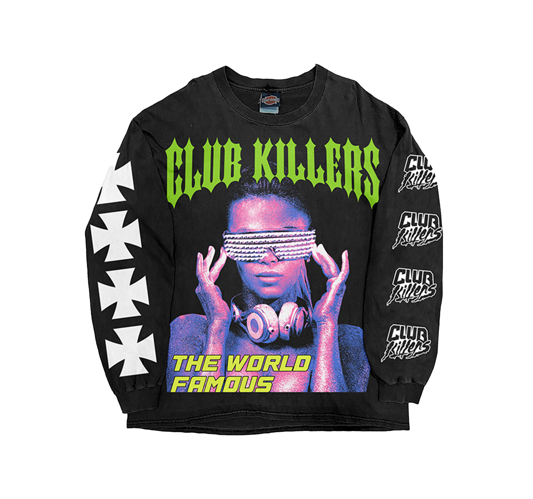 96 TILL INFINITY BLACK HEAVY OVERSIZED LONGSLEEVE