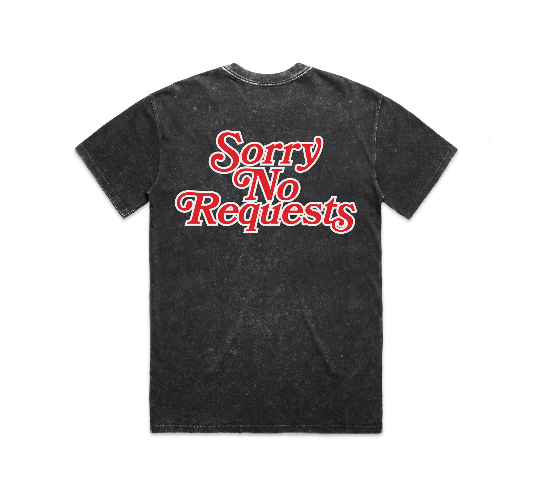 SORRY NO REQUEST STONEWASH BLACK HEAVY